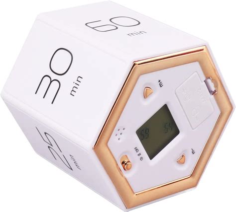 Multi Hexagon Timer Digital Cube Flip Timer With Mute