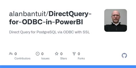 Github Alanbantuitdirectquery For Odbc In Powerbi Direct Query For