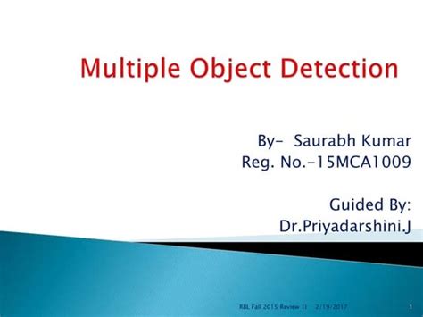 Object Detection Pptx Artificial Intelligence Technology And Computing