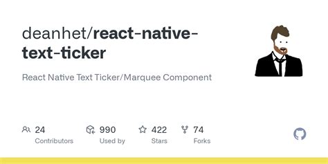 GitHub Deanhet React Native Text Ticker React Native Text Ticker Marquee Component