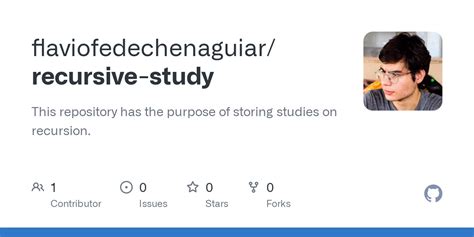 GitHub Flaviofedechenaguiar Recursive Study This Repository Has The Purpose Of Storing