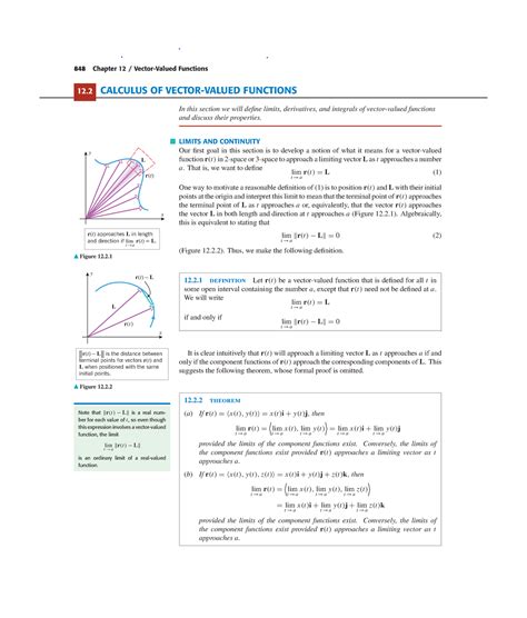 Math Work Ch12 1 Math Work 848 Chapter 12 Vector Valued Functions