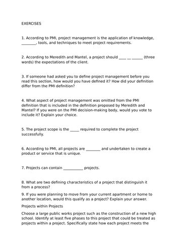 Foundations Of Project Management Lesson 1 Introduction And Concepts Teaching Resources