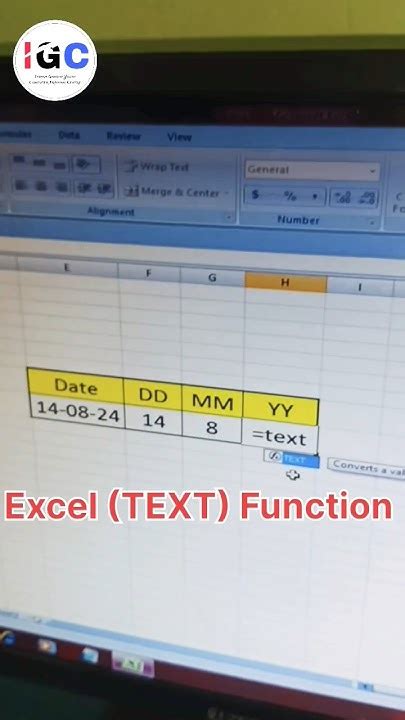 Use Excel Text Function Excel New Trick Youtubeshorts Viral