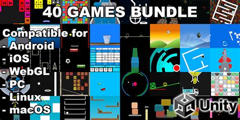40 Games Bundle Unity Source Code Game Bundle Games Coding