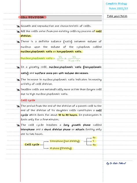 Cell Div Pdf