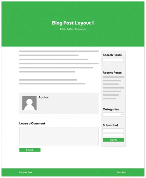 Blog Feed Layout WDS Theme Demo