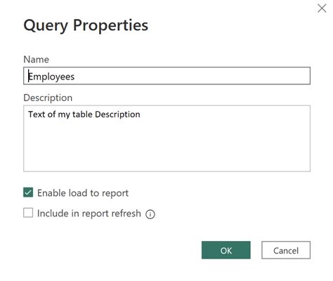 documentation options in power query