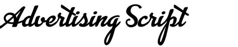 Advertising Script Font Advertising Script Font Download