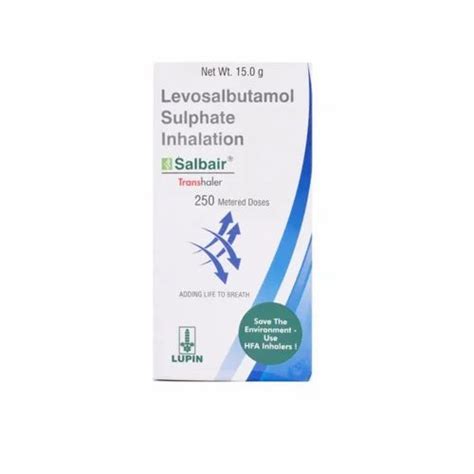 Salbair Levosalbutamol Sulphate Inhaler At ₹ 500 Box Levosalbutamol Inhalation Solution In