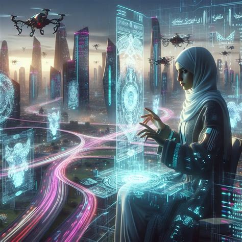 Futuristic Cyberpunk Data Encryption Scene Ai Art Generator Easy Peasy Ai