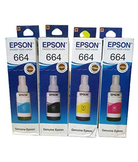 Epson 664 Ink Cartridge Pack Of 4: Buy Online at Best Price in India ...