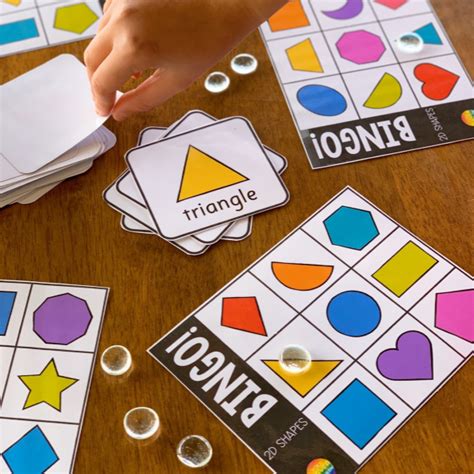 2d Shape Game Bingo Game Classroom Hq