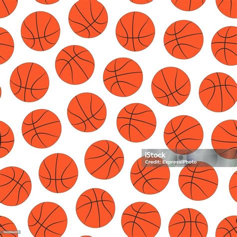 원활한 농구 패턴 떨어지는 디자인 플레이 볼과 반복 가능한 게임 배경 트렌디 한 스포티한 끝없는 인쇄 벡터 일러스트 레이 션 0