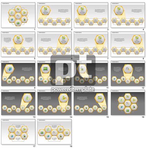 Hexagon Shapes And Diagrams Presentation Template For Google Slides And PowerPoint