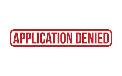 application denied rubber stamp seal vector 23103980 vector art at vecteezy
