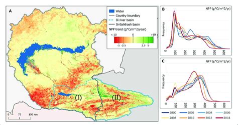Npp Trends In The Ibb Between 2000 And 2014 A Spatial Distribution