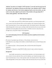 PICO Example Doc Babes I Post This As An Example Of A PICO Question I Wrote This Some