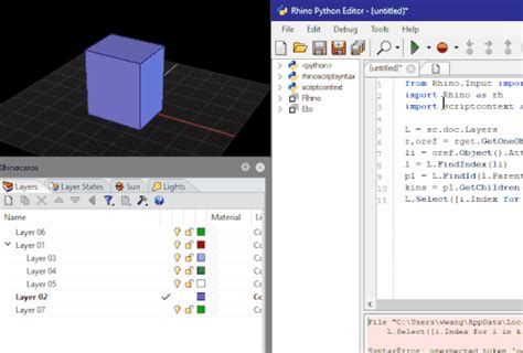 Selecting The Subject Layer Main Layer Scripting Mcneel Forum