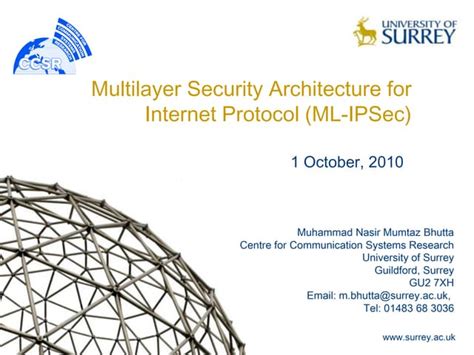 multilayer security architecture for internet protocols ppt