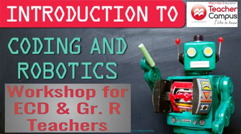Introduction To Coding And Robotics For Ecd And Grade R Get Sace Cptd