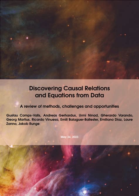 Pdf Discovering Causal Relations And Equations From Data
