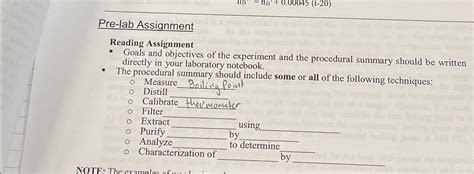 solved pre lab assignmentreading assignmentgoals and