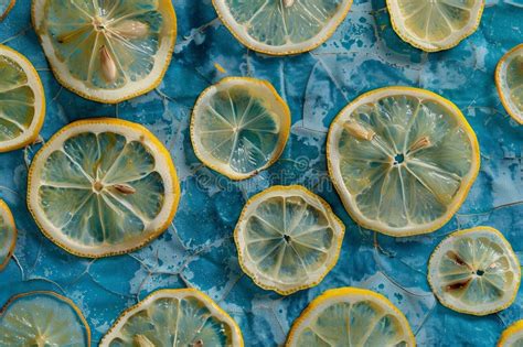 Illustration Of Citrus Fruit Slices Texture Background Generative Ai Stock Illustration