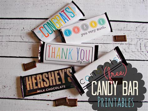 Candy Bar Template Free