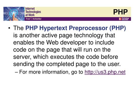 Ppt Database Connectivity And Server Side Scripting Chapter 12 Powerpoint Presentation Id