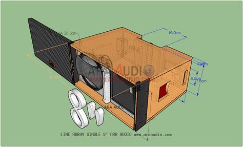 Skema LINE ARRAY 8 Inch Lantang