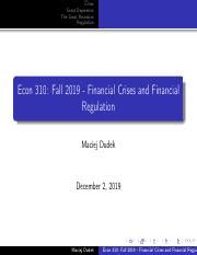 Understanding Financial Crises: Great Depression to Regulation | Course ...