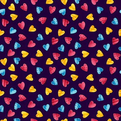 Premium Vector Pansexual Pride Seamless Pattern Lgbtqia Watercolor