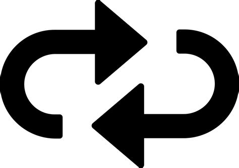 Illustration Of Synchronization Glyph Icon 24292047 Vector Art At Vecteezy