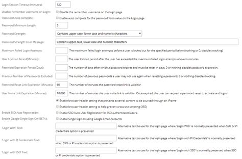 Security Settings Project Insight Help Center