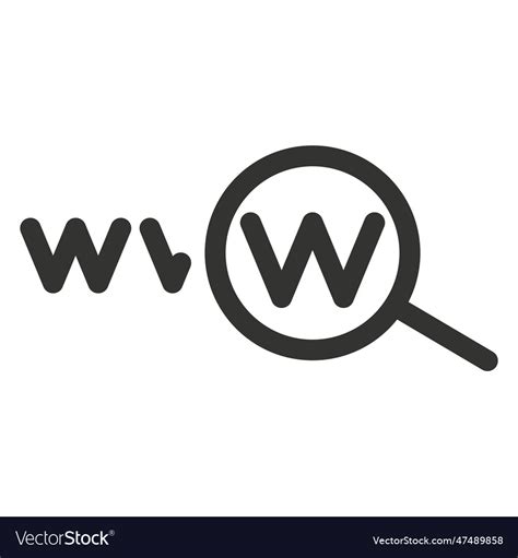 Magnifying Glass Search Button Icon Bar Royalty Free Vector