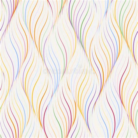 Abstract Wave Stylish Texture Vector Seamless Geometric Pattern Stock Vector Illustration Of