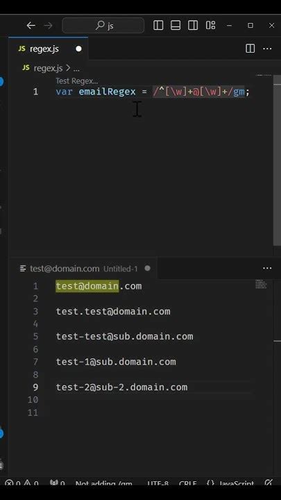 Realtime Regex Really Youtube