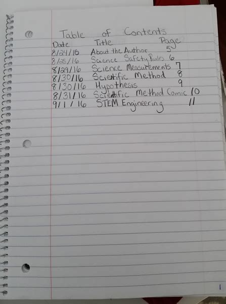 Notebook 8th Grade Science