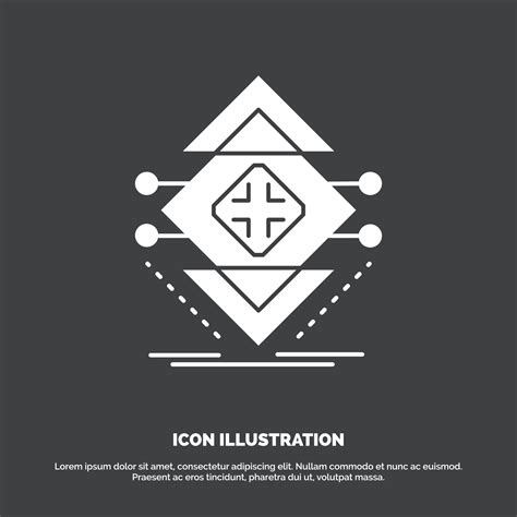 Computing Data Infrastructure Science Structure Icon Glyph Vector