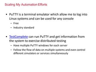 Testing Without A GUI Using TestComplete PPT
