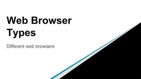 Presentation On Web Browser Pptx Browsers Computer Software And