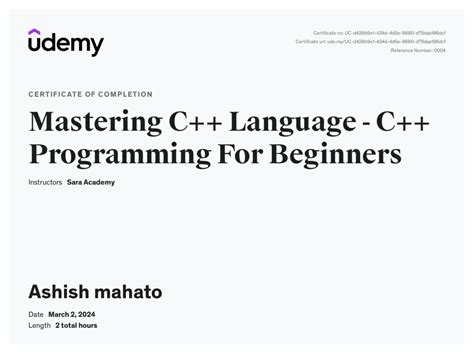 Ashish Mahato On Linkedin Udemy Course Completion Certificate