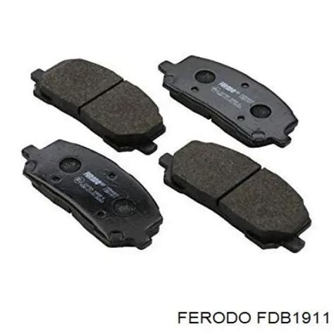 FDB1911 Ferodo колодки тормозные передние дисковые