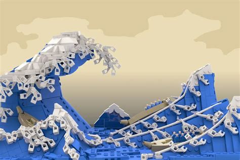 Большая волна в Канагаве в обзоре идей LEGO — ZURN — портал про Лего