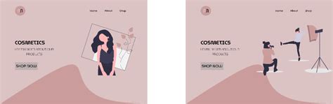 Cosmetics Web Design Figma