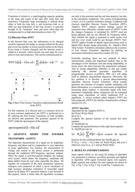 Implementation Of Adaptive Stft Algorithm For Lfm Signals Pdf