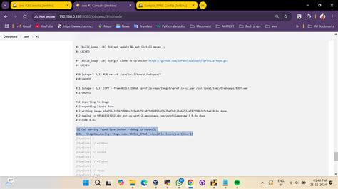 Amazon Web Services Docker Build Success But Fail To Upload Image The