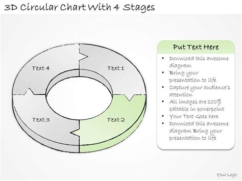 Business Ppt Diagram D Circular Chart With Stages Powerpoint Template PowerPoint Slide