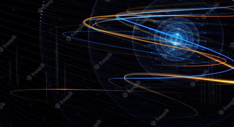 Premium Photo Abstract Blue Sphere Background
